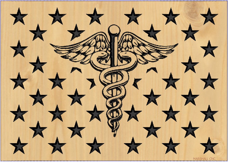 Union - Caduceus Dxf/svg - Etsy