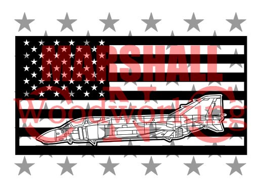 US Flag F4 Phantom Dxf/svg - Etsy