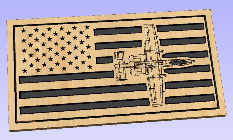 US Flag A10 Top Right Dxf/svg - Etsy