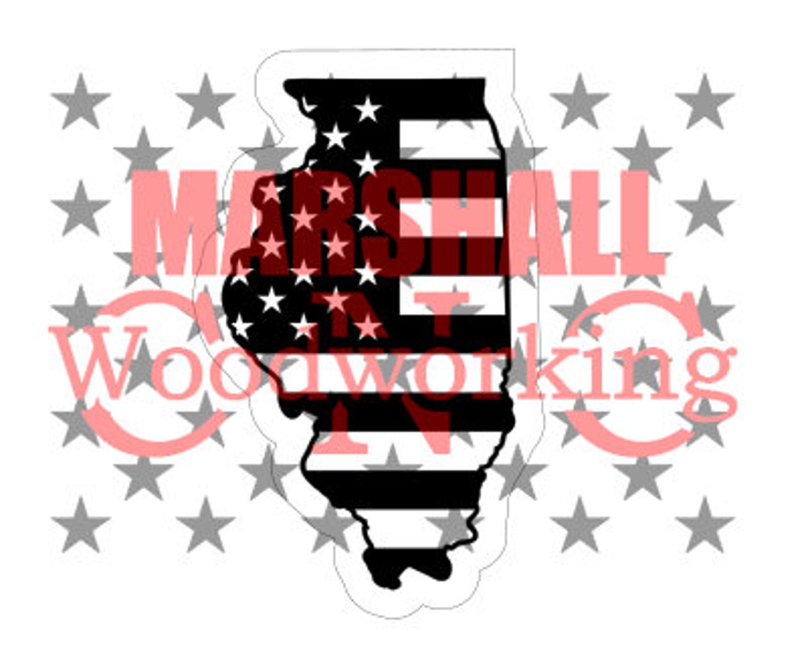 50 Shape of States US Flag Svg/dxf | Etsy