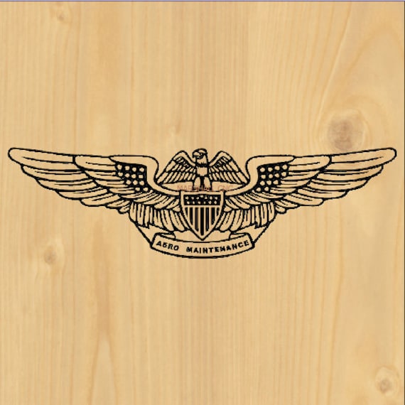 Aviation Maintenance Wings Dxf/svg - Etsy