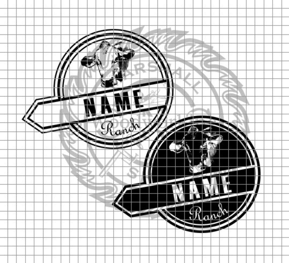 Cattle Ranch Sign Left Dxf/svg | Etsy