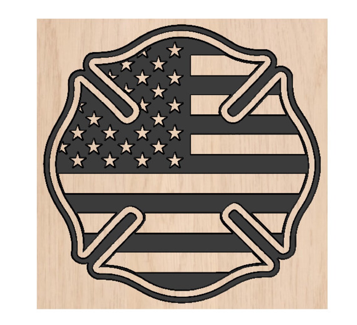 Maltese Cross With Flag Dxf/svg - Etsy