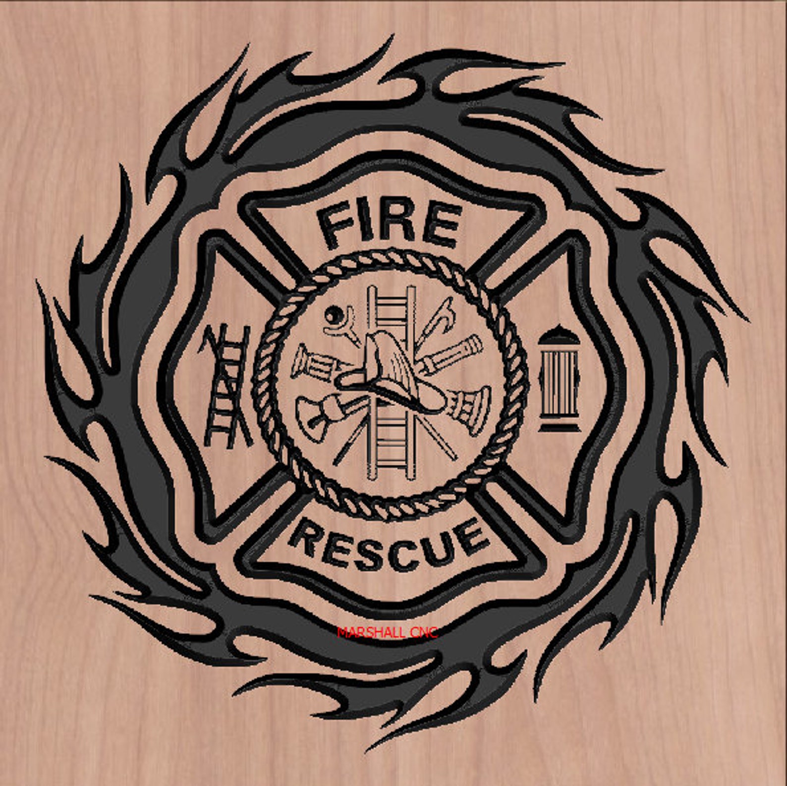 Fire Rescue Fire Wheel Dxf/svg - Etsy