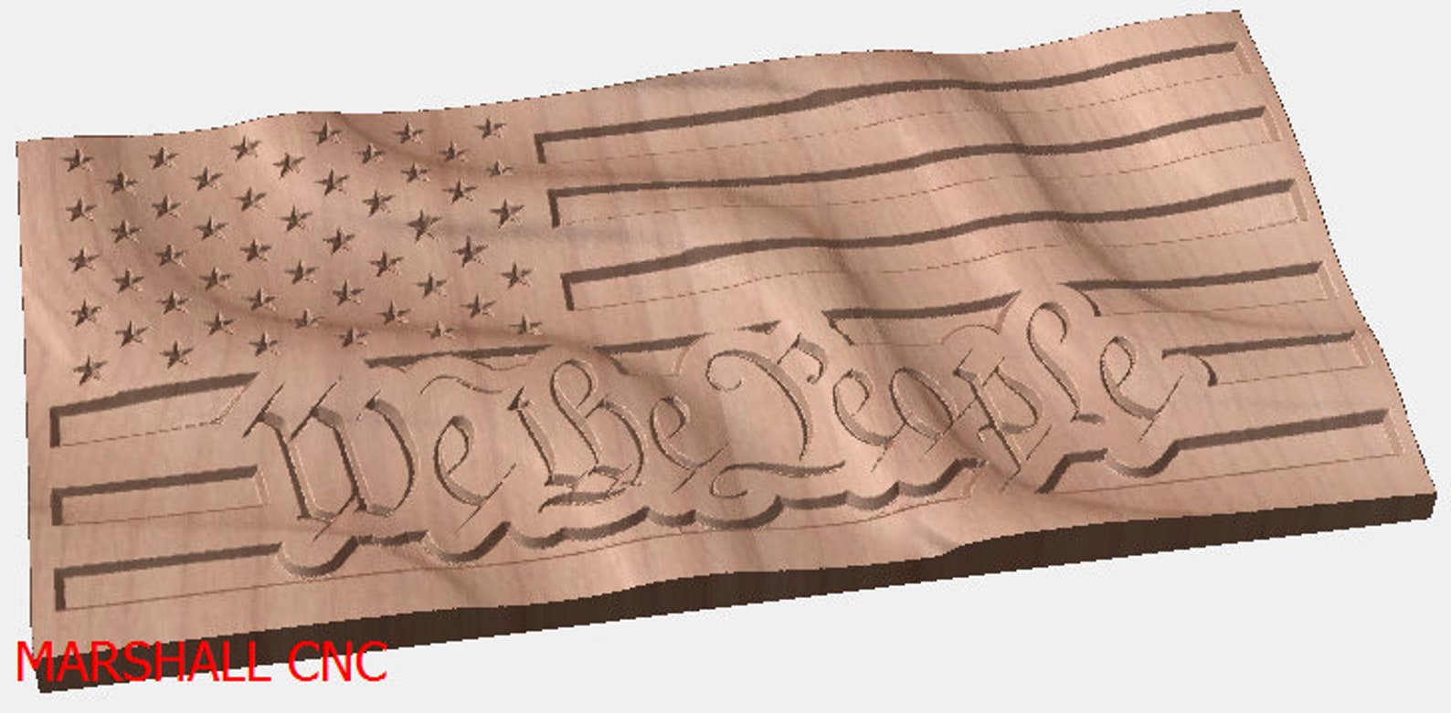 3D US Flag - We the People Crv File - Etsy