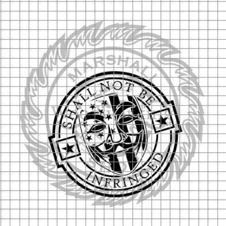Shall Not Be Infringed Anonymous Mask Dxf/svg - Etsy