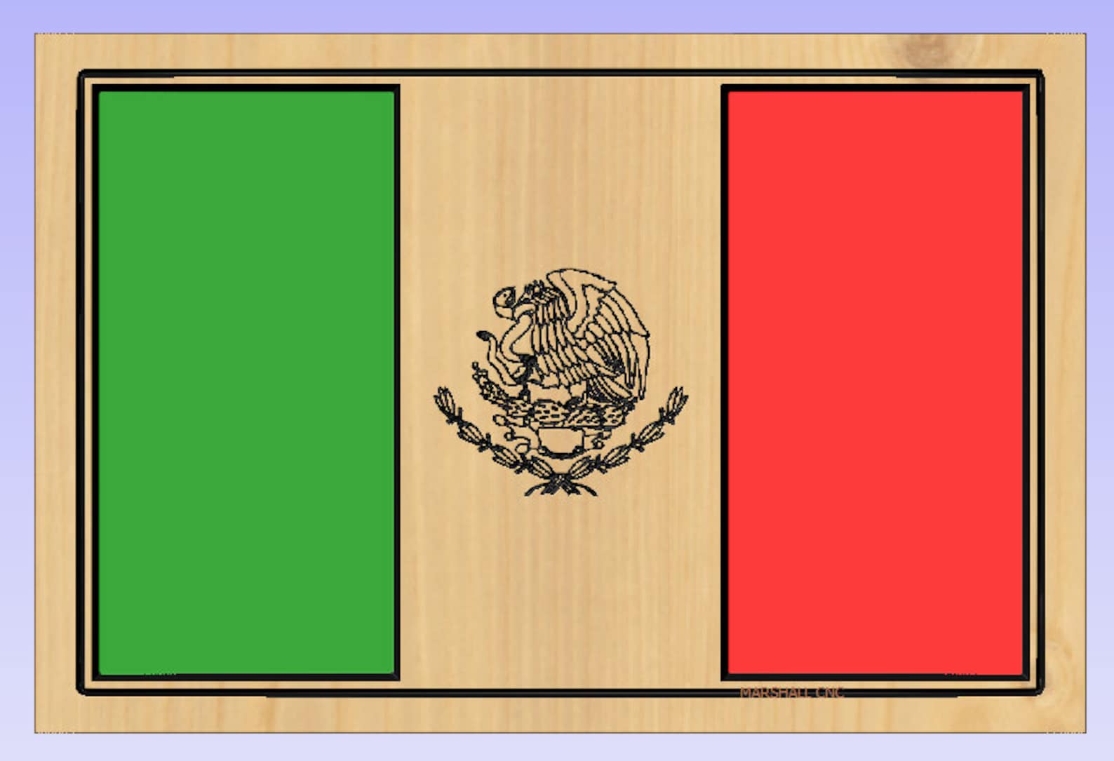 Flag of Mexico Dxf/svg - Etsy
