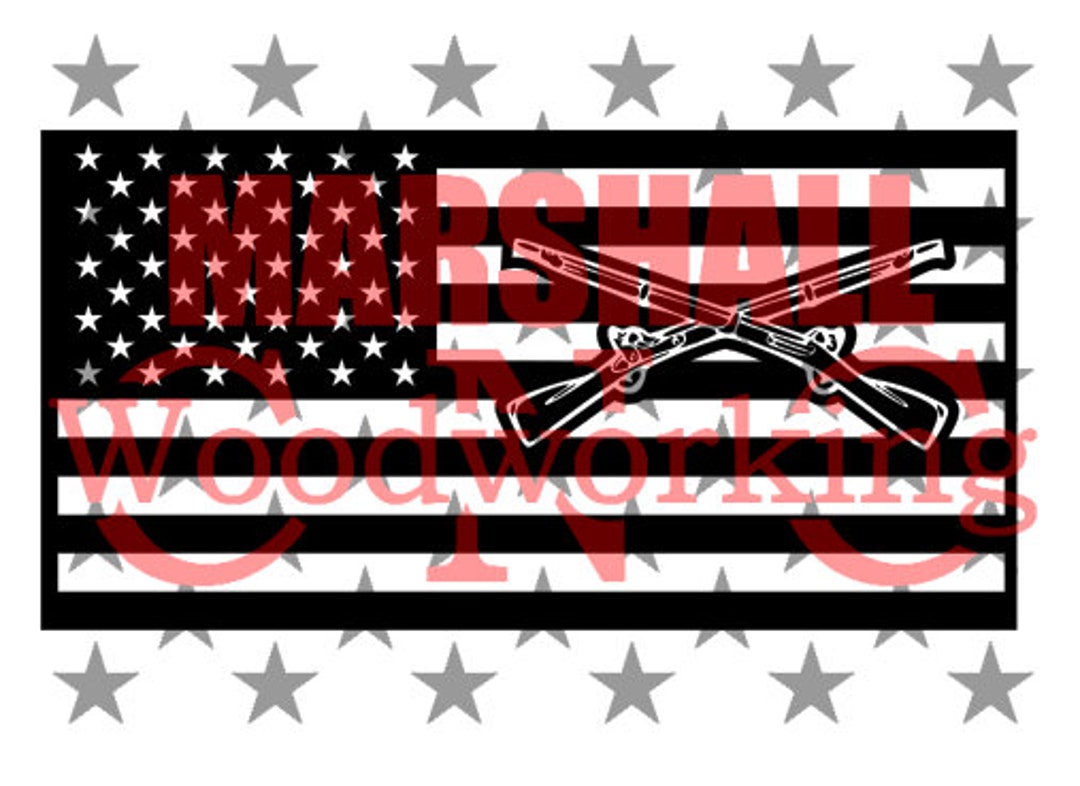 US Flag - Infantry Cross Rifles Dxf/svg - Etsy