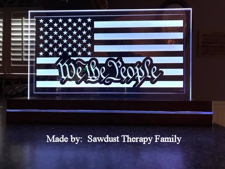 US Flag We the People Dxf/svg - Etsy