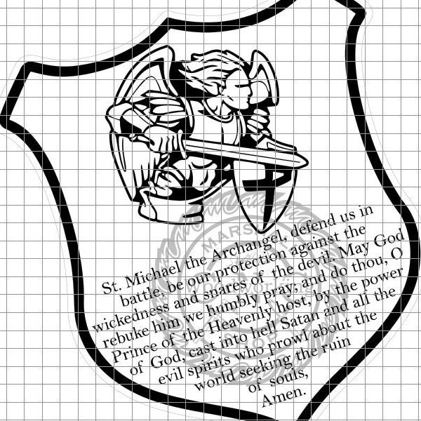 St Michael Shield - Etsy