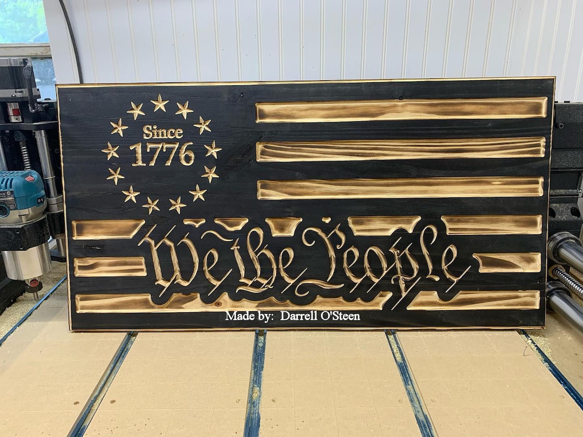 US Flag We the People Dxf/svg - Etsy