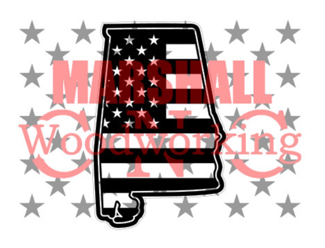 Shape of Alabama - US Flag Svg/dxf - Etsy
