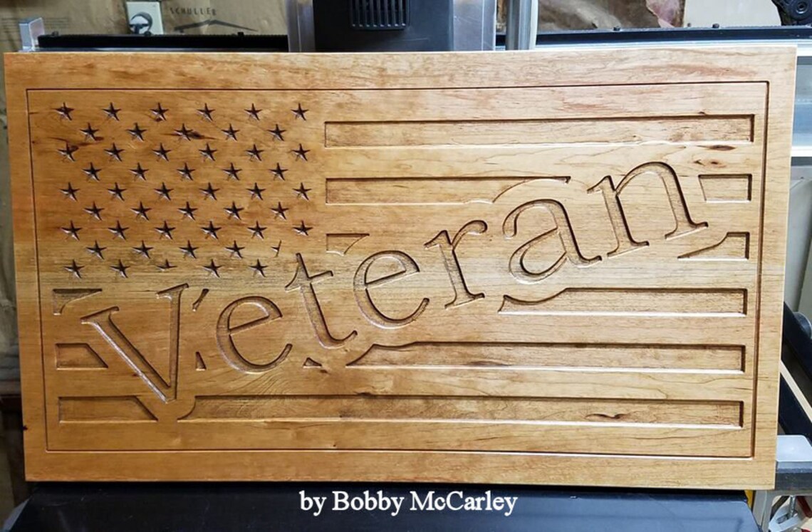 US Flag Veteran Dxf/svg - Etsy