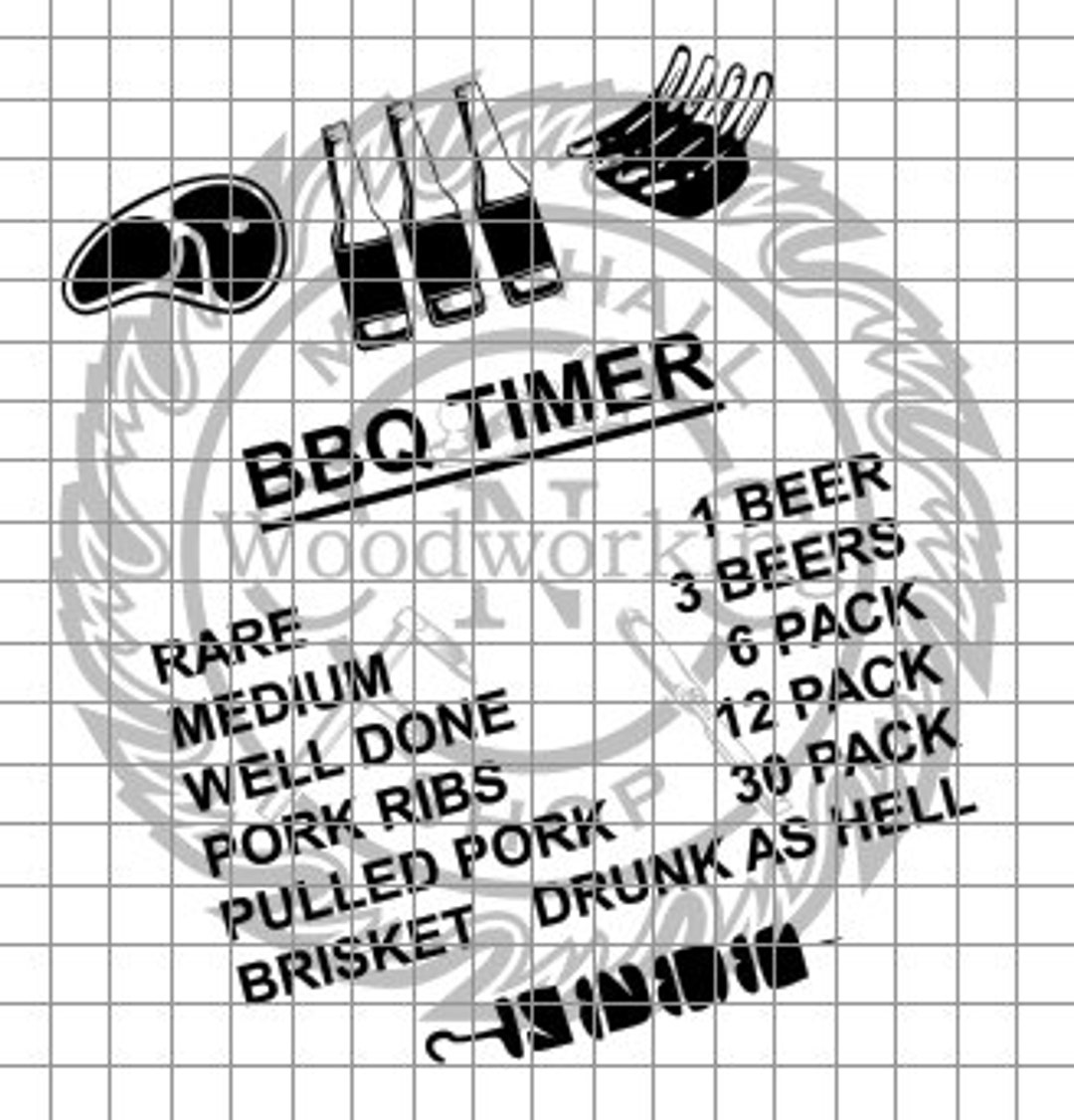 BBQ Timer Svg/dxf - Etsy