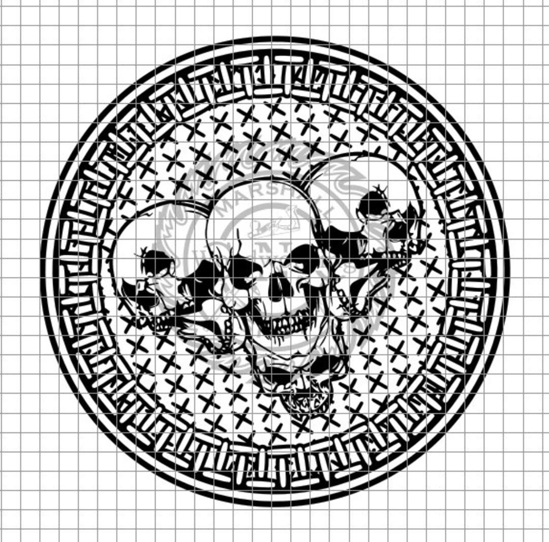 4 Skull Stack Coin Svg/dxf/png - Etsy