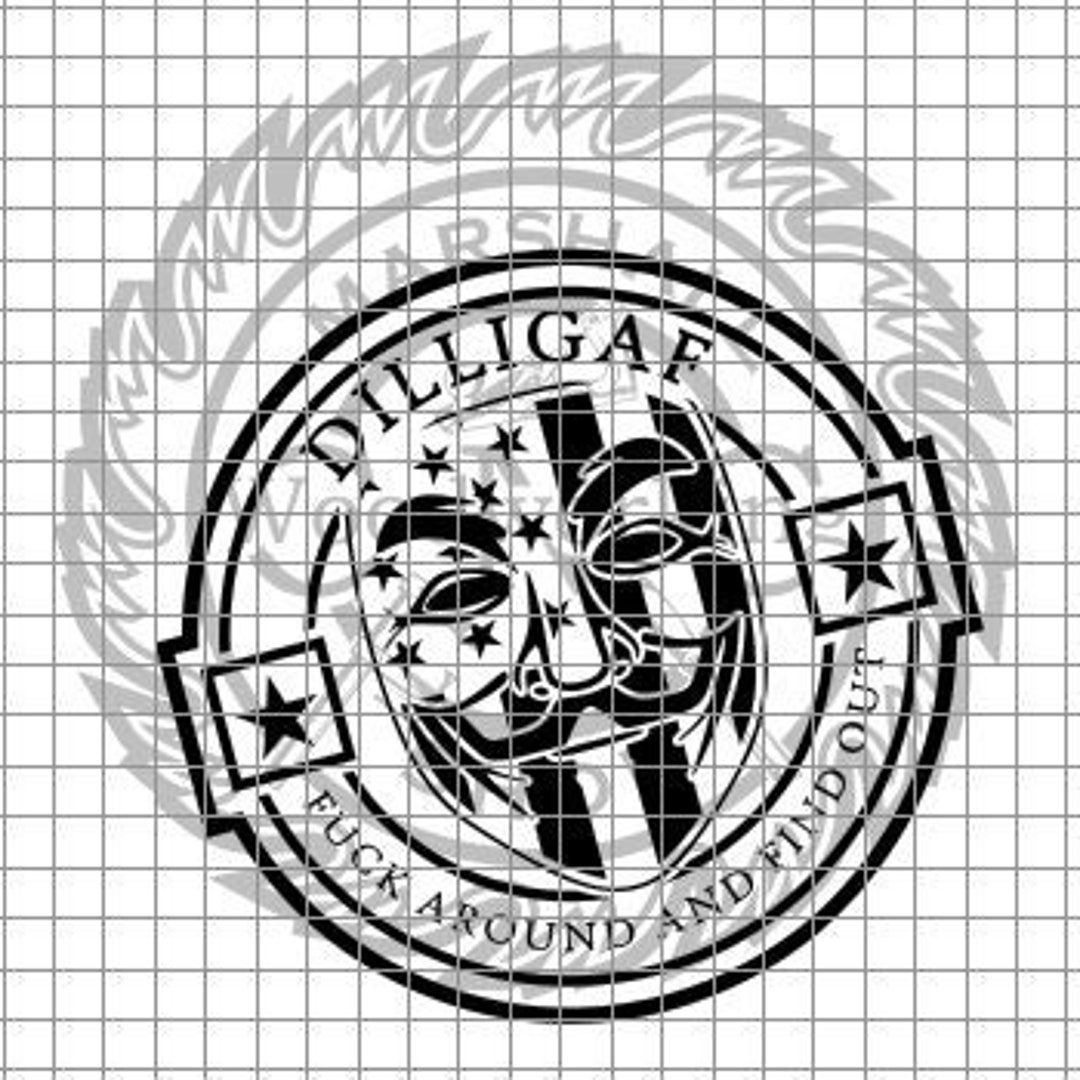 DILLIGAF - Anonymous Mask Svg/png/dxf - Etsy
