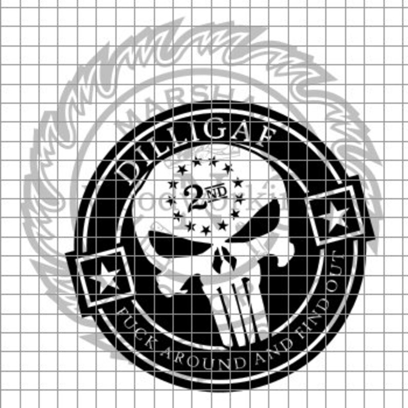 DILLIGAF Punisher 2A Svg/png/dxf - Etsy