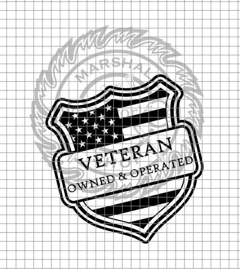 Veteran Owned Operated Shield 2 Dxf/svg - Etsy