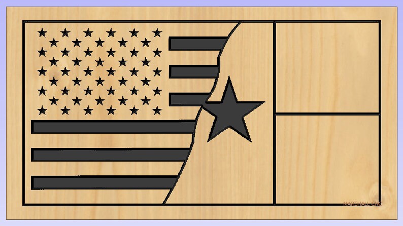 US Flag - Split Texas Dxf/svg - Etsy