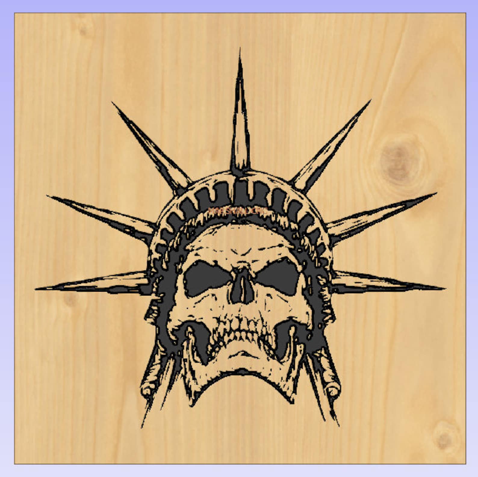 Skull Statue of Liberty Dxf/svg - Etsy