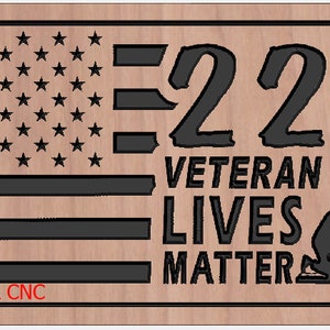 US Flag - 22 Veterans A Day Dxf/svg/crv - Etsy