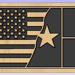 US Flag - Split Texas Dxf/svg - Etsy