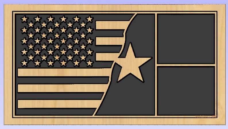 US Flag - Split Texas Dxf/svg - Etsy