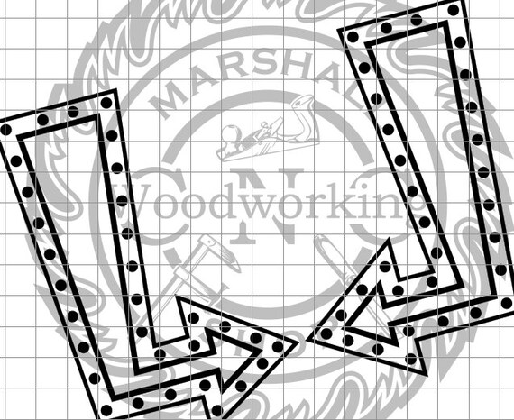 Marquee Arrow 4 Svg/dxf | Etsy
