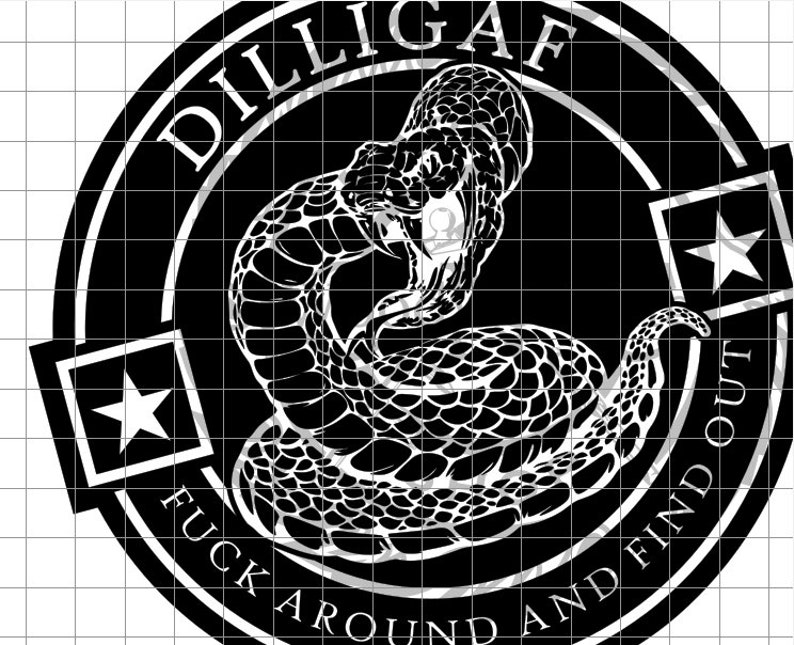 DILLIGAF Snake Svg/png/dxf - Etsy
