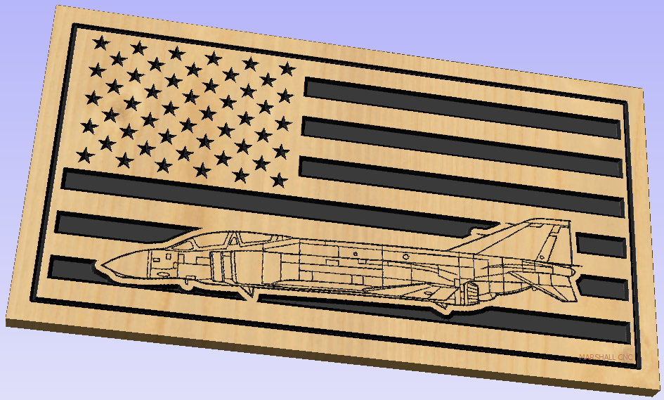 US Flag F4 Phantom Dxf/svg - Etsy