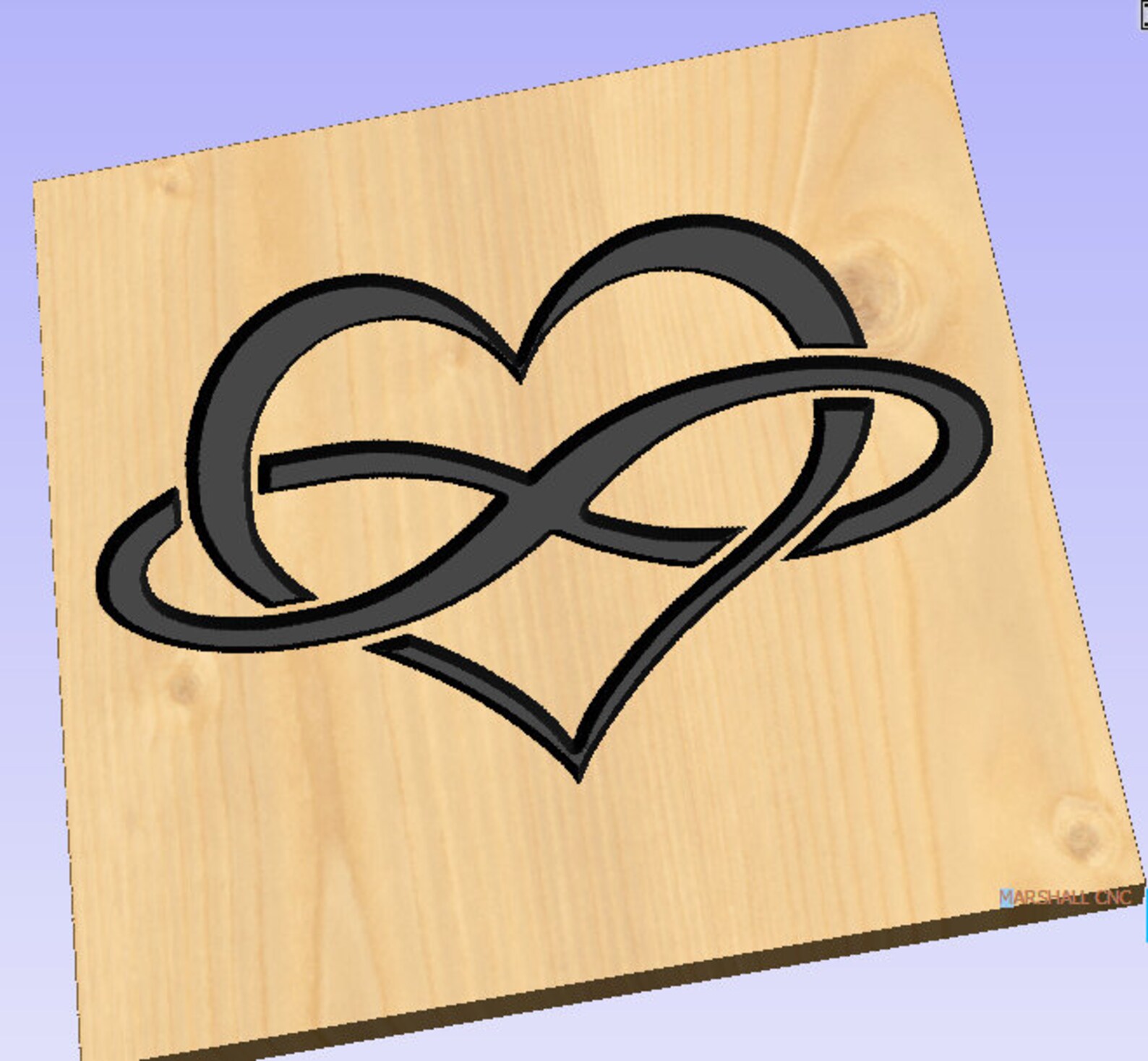 Infinity Heart 2 Dxf/svg | Etsy