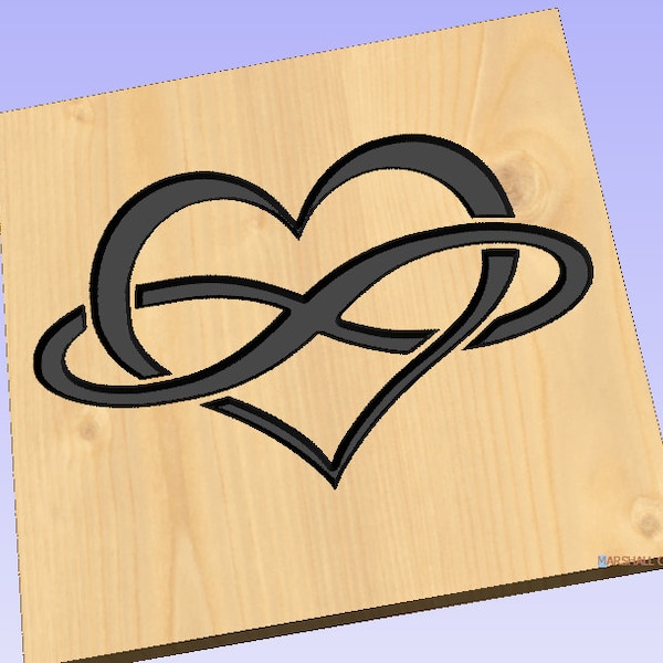 Infinity Heart Dxf - Etsy
