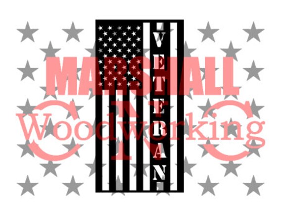 US Flag Veteran Vertical Dxf/svg - Etsy