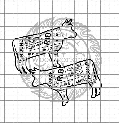 Beef Cuts Svg/dxf | Etsy