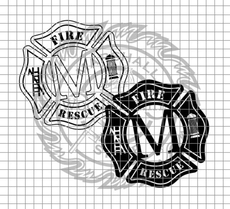 26 Fire Rescue Letters A-Z SVG with Reverse | Etsy