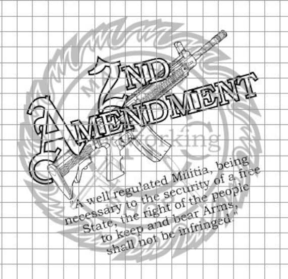 2nd Amendment AR Sign Svg/dxf - Etsy