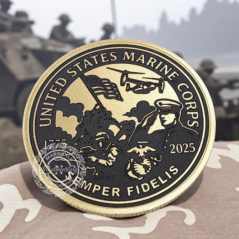 250th Marine Corps Challenge Coin - Etsy