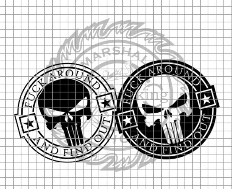 FAAFO Punisher Dxf/svg - Etsy