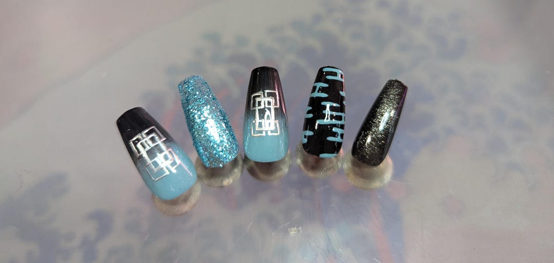 Muichiro Tokito (demon Slayer Inspired) Press on Nails Complete Kit ...