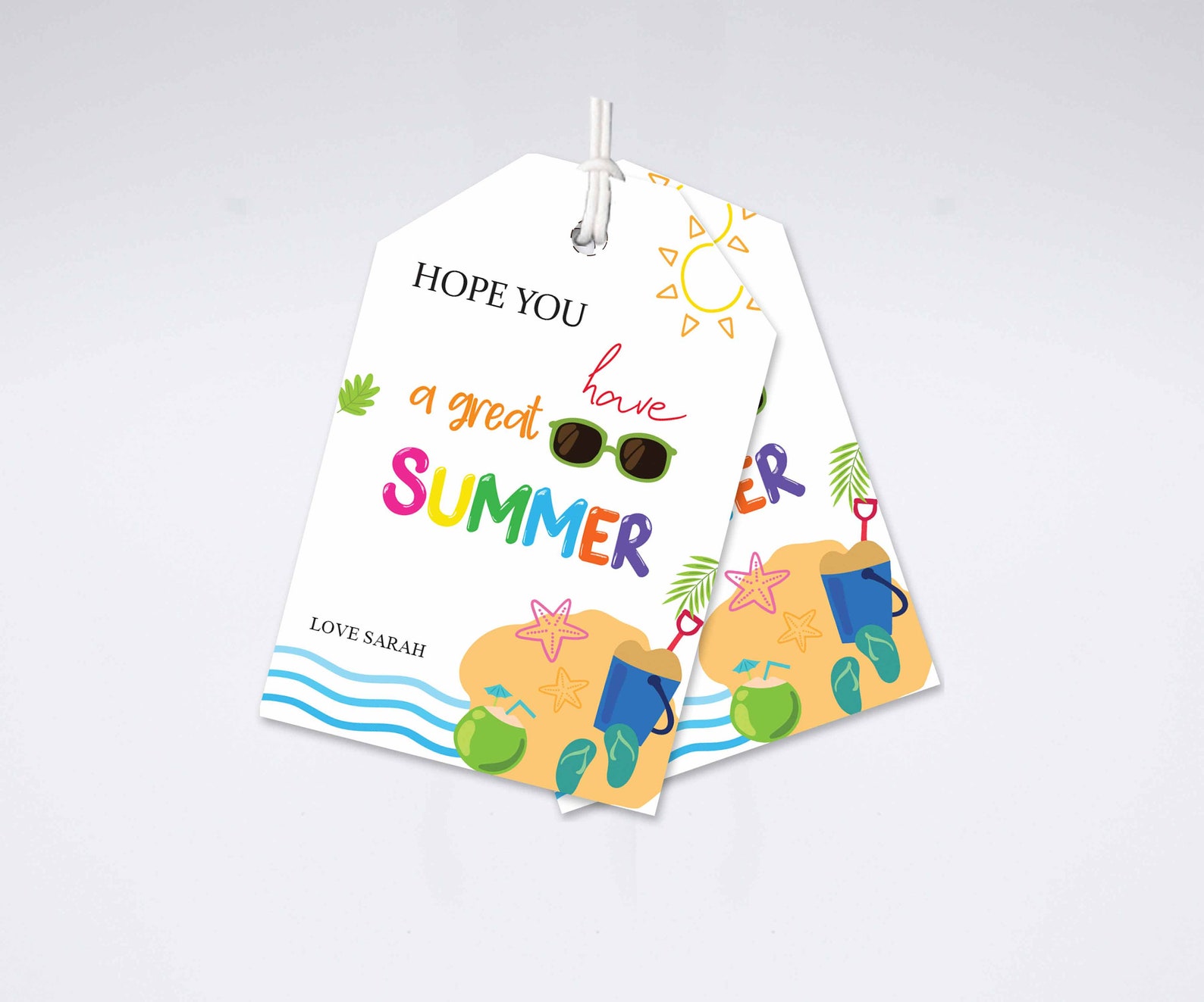 Hope You Have a Great Summer Gift Tags Printable Summer Gift - Etsy