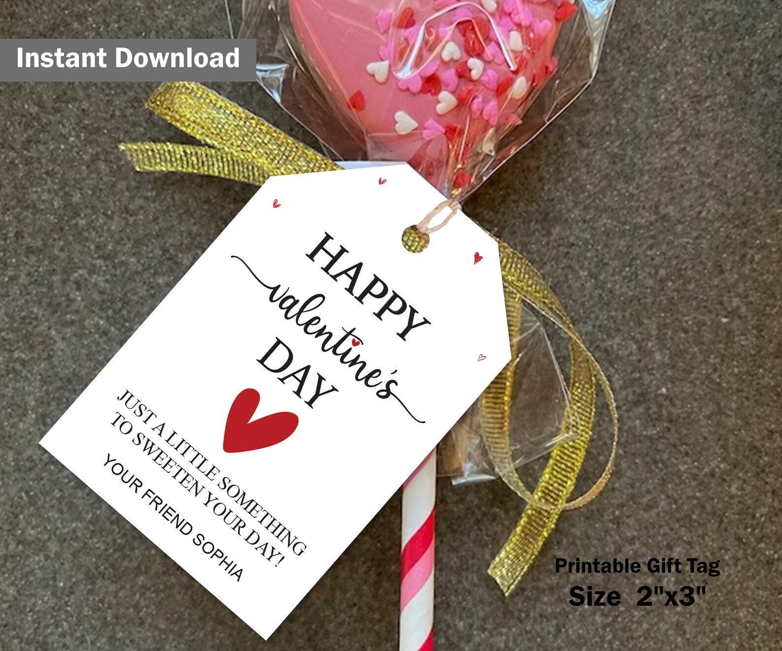 Editable Velentine’s Day Tag, Personalized Gift Favor Tags Template ...