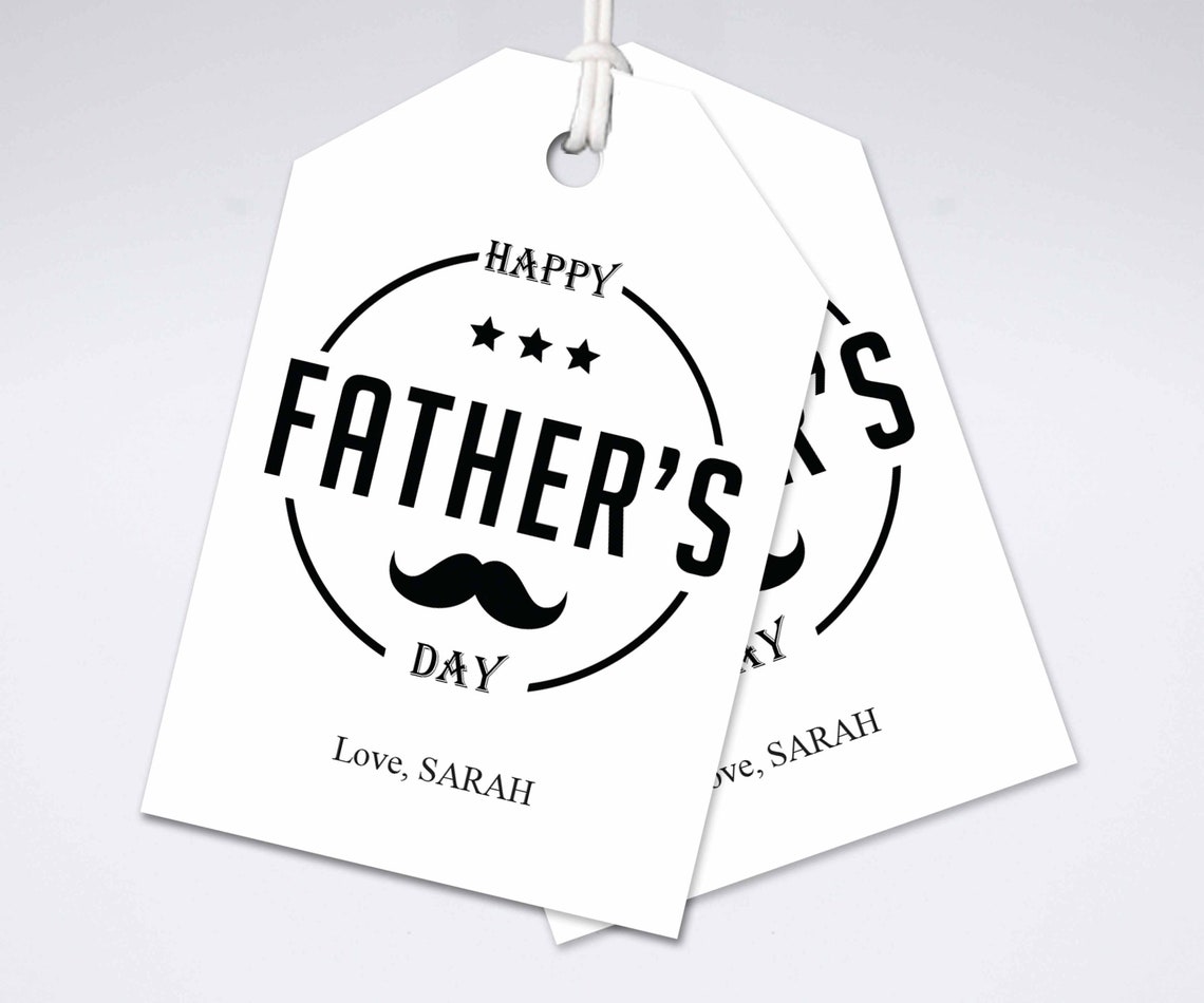 Editable Father's Day Gift Tags, Personalized Fathers Day Tags, Father ...