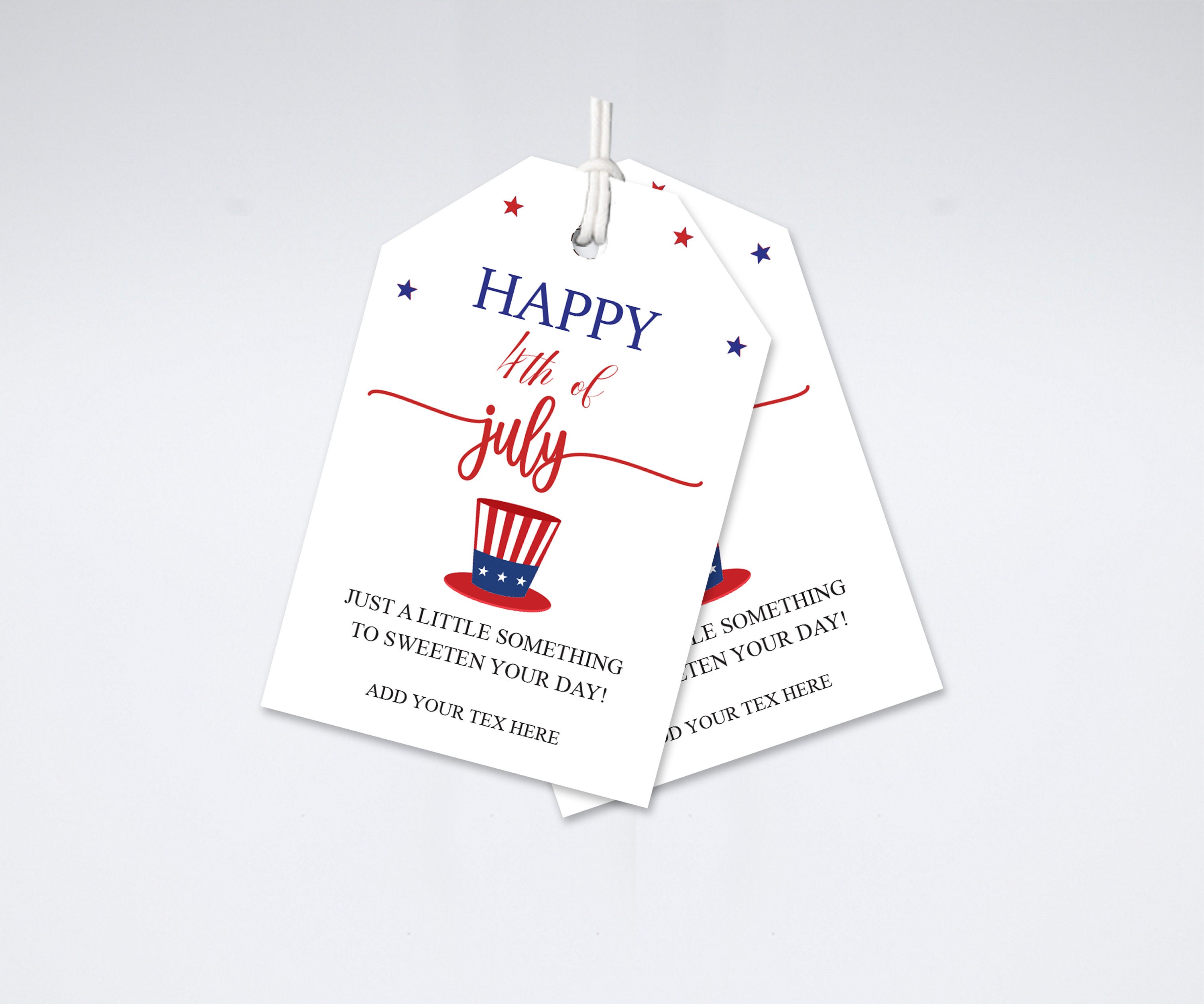 Printable 4th of July Favor Tags 4th of July Patriotic Tag - Etsy