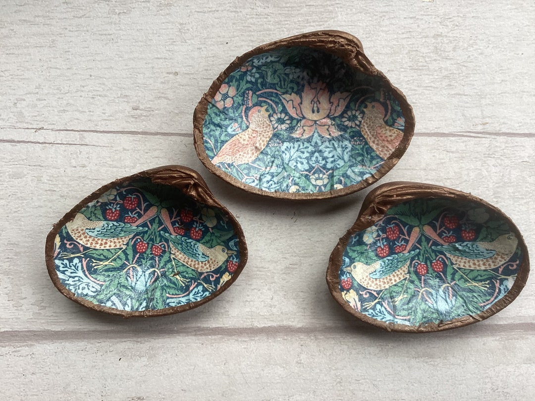 William Morris Strawberry Thief Shell Tea Light Holders - Set of 3 - Etsy