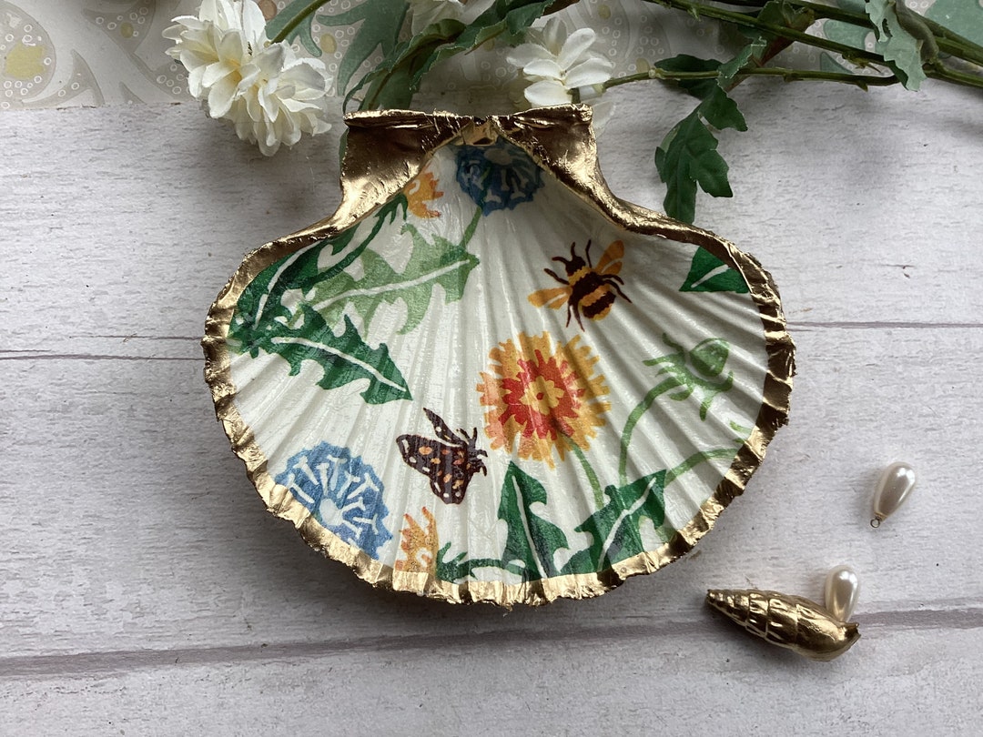 Emma Bridgewater Dandelion Design. Shell Jewellery Dish. Gold Jewellery ...