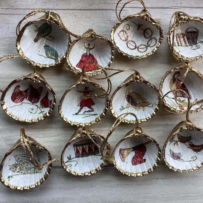 Decoupage Shells - Etsy UK