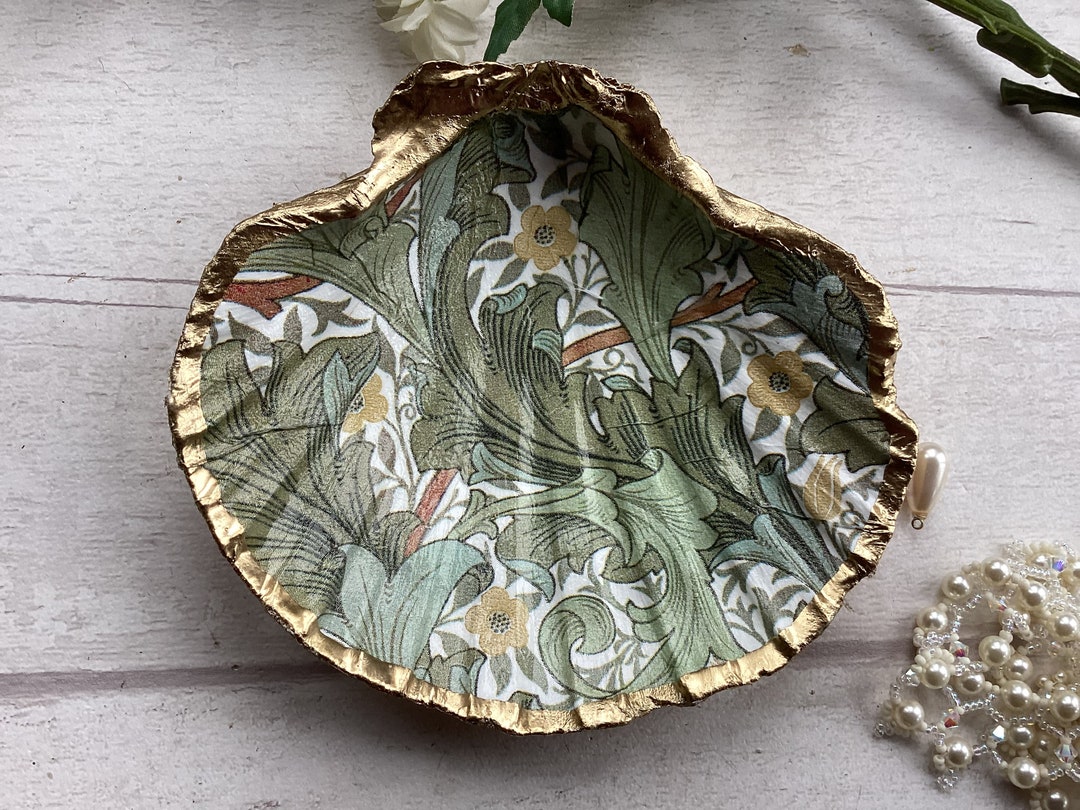 William Morris Shell Jewelry Dish: Gold Granville Trinket Holder - Etsy