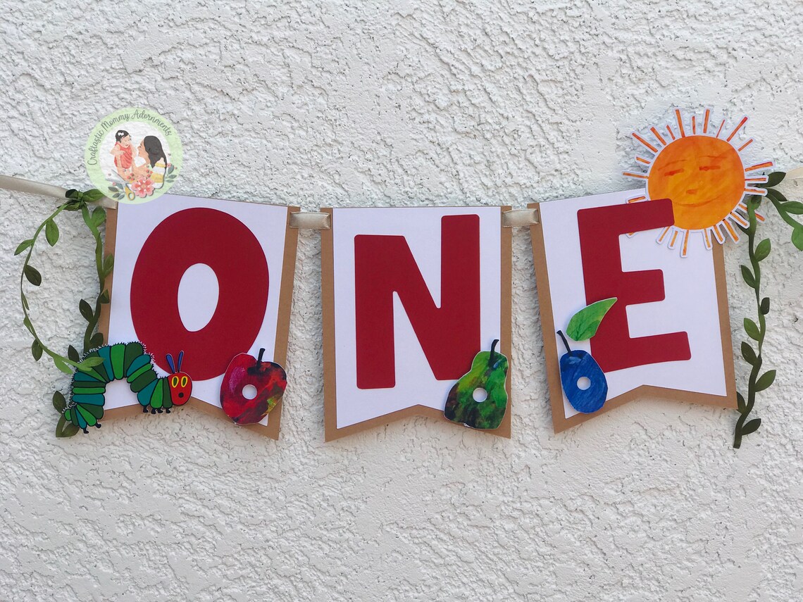 The Very Hungry Caterpillar Birthday Banner the Very Hungry - Etsy