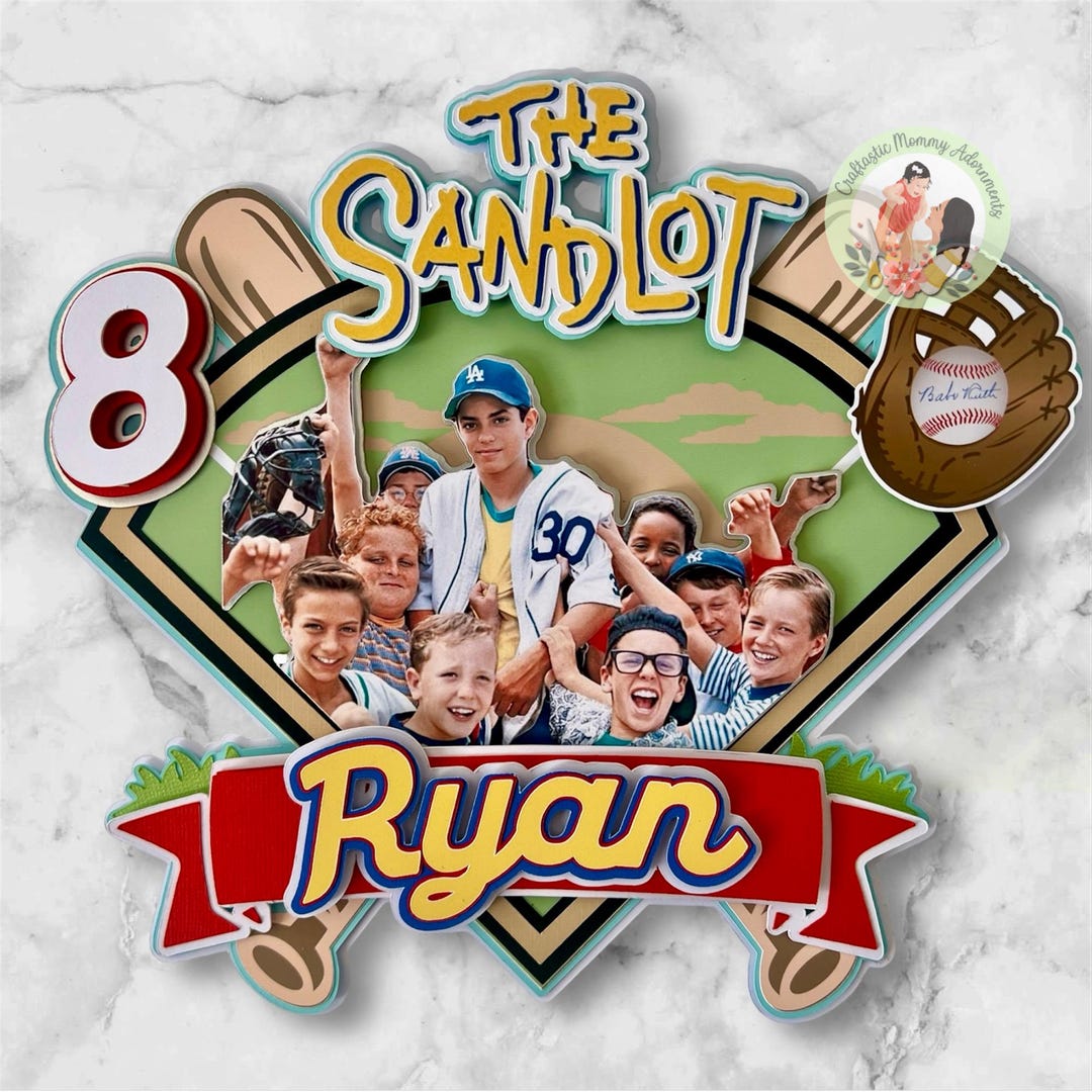 The Sandlot Birthday Cake Topper, Baseball Cake Topper, Sandlot ...