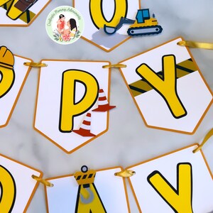 Construction Theme Birthday Banner, Construction Party, Construction ...